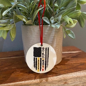 Crime Scene Forensic Flag Christmas Tree Ornament Holiday Season Gift ...