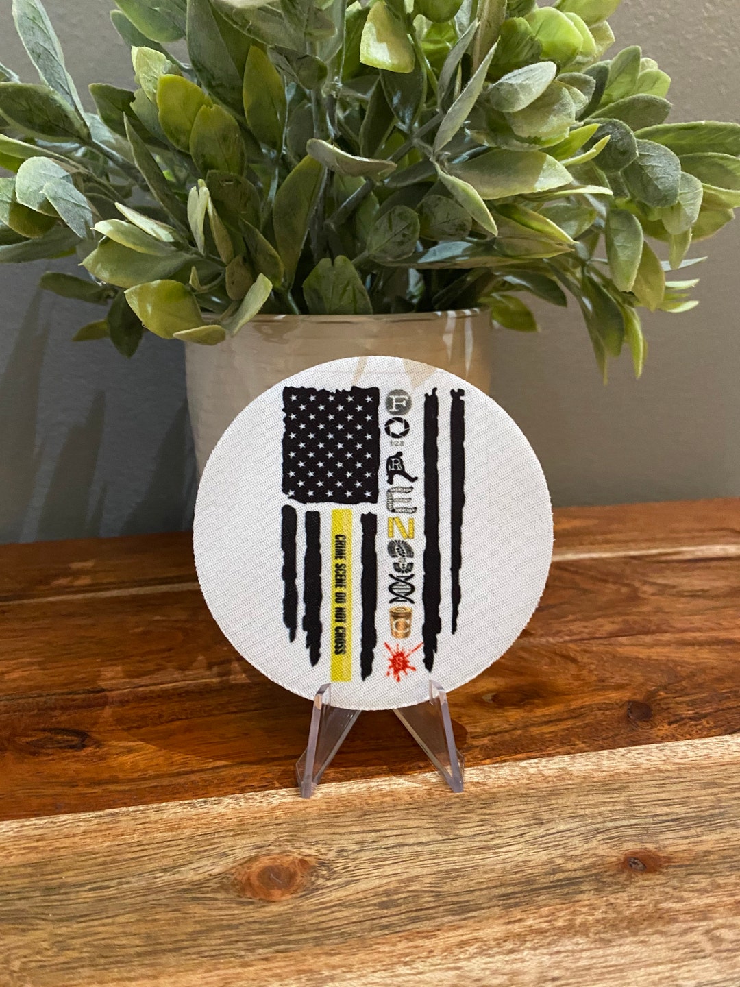 Forensic Flag Coaster Crime Scene Forensics CSI Gift - Etsy