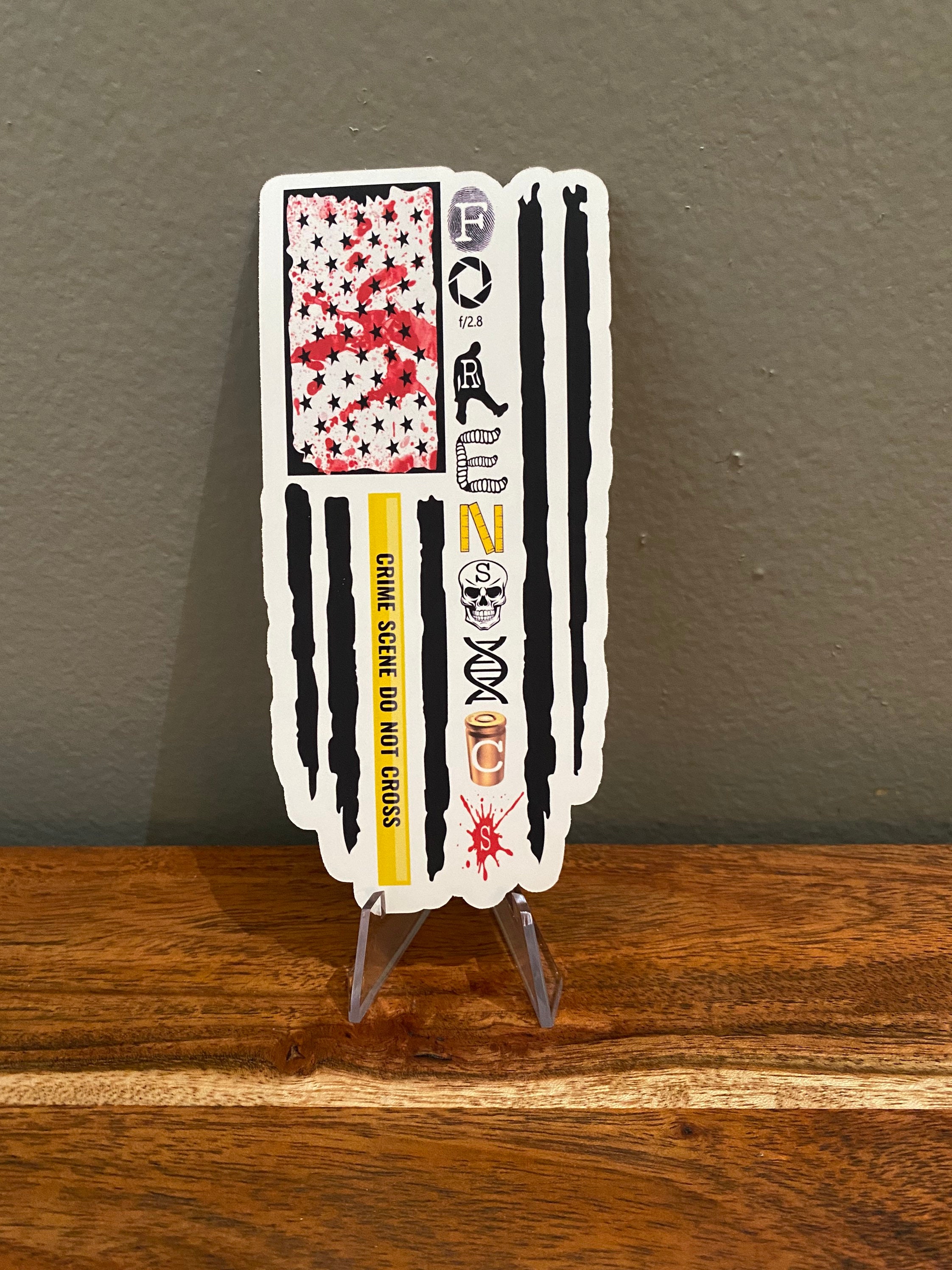 Forensic Science Flag Stickers Magnets Forensics Gift CSI - Etsy