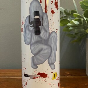 Crime Scene Blood Spatter Blood Dripping Covered Overall Tyvek Suit ...