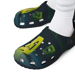 Crime Scene Number Placard Crock Like Shoe EVA Foam Rubber Shoes AOP ...