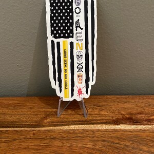 Forensic Science Flag Stickers Magnets Forensics Gift CSI Crime Scene ...
