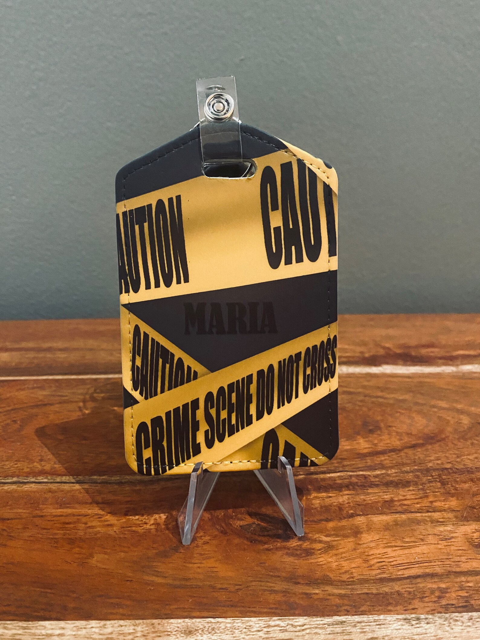 Crime Scene ID Badge Holders With Retractable Clip Work Badge Holder ...