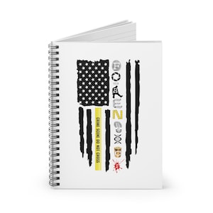 Print on Demand Crime Scene Flag Spiral Notebook - Ruled Line Forensics ...