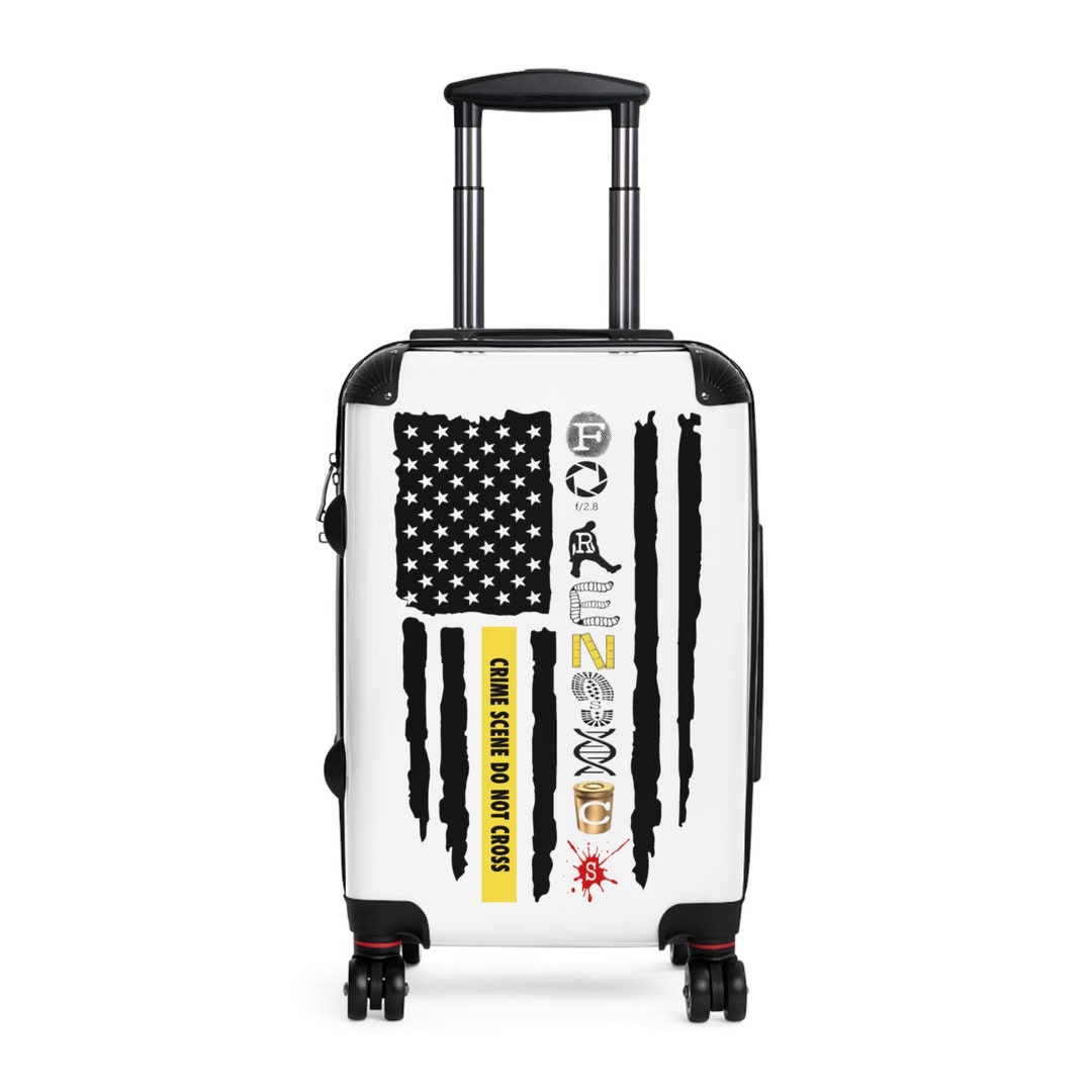 Print on Demand Forensic Flag Shoe Suitcase Crime Scene CSI Luggage ...