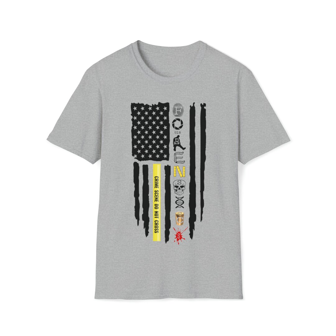 Print on Demand Forensics Flag Skull Crime Scene Forensics Gift CSI ...