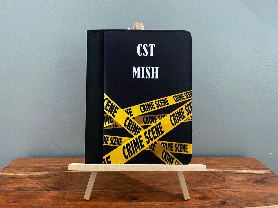 Crime Scene Tape Soft Cover Portfolio Notepad Notebook Holder With ...