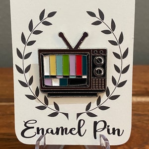 Retro Vintage TV Enamel Pin Unique Gift - Etsy