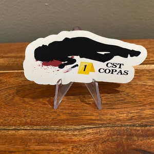 Personalized Crime Scene Dead Body Outline Stickers Forensics - Etsy