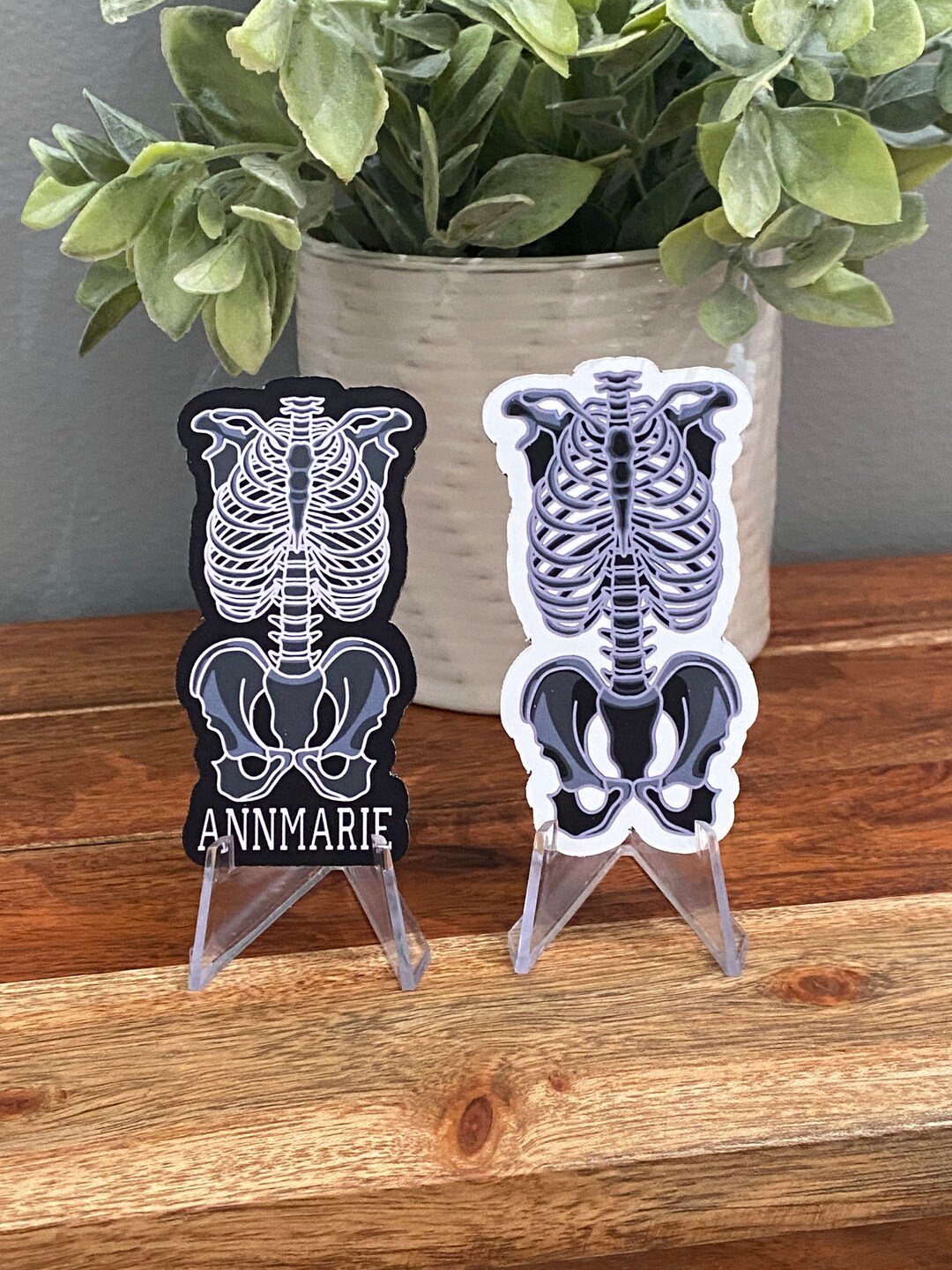 Personalized Skeletal Skeleton Sticker Magnet Anatomy Forensics ...