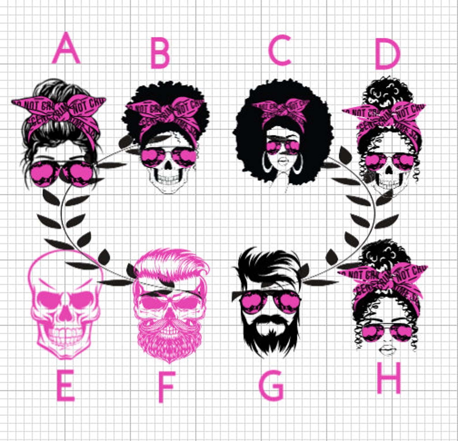 Pink Crime Scene Blood Spatter Blood Dripping Messy Bun Frosted Glass ...