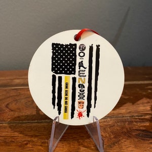 Crime Scene Forensic Flag Christmas Tree Ornament Holiday Season Gift ...