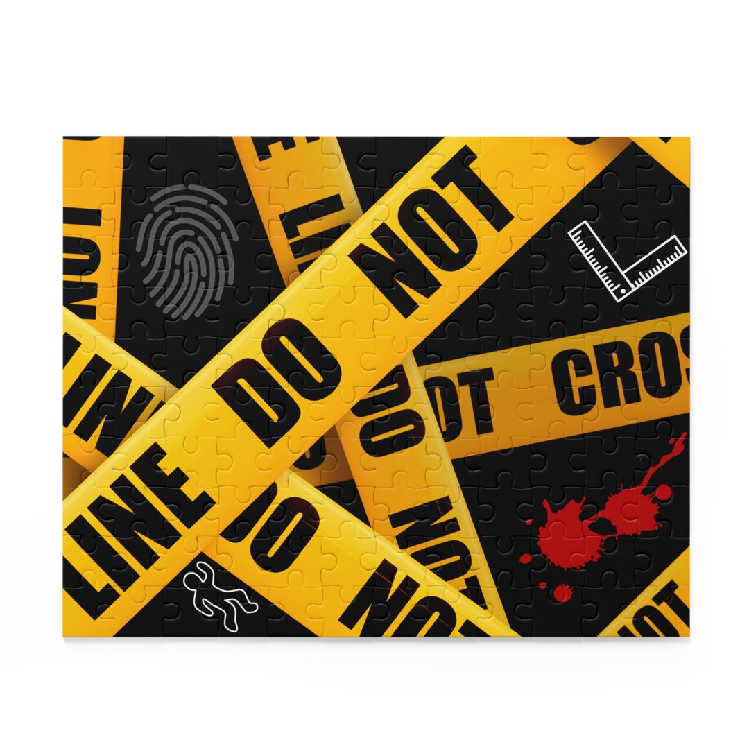 Crime Scene Puzzle (120, 252, 500-piece) Crime Scene Tape Fingerprint ...
