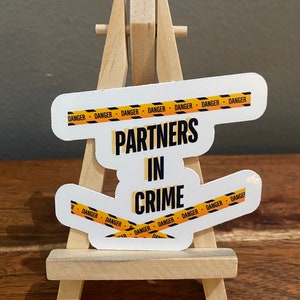 Partners in Crime Crime Scene Stickers Magnets Forensics Gift CSI ...