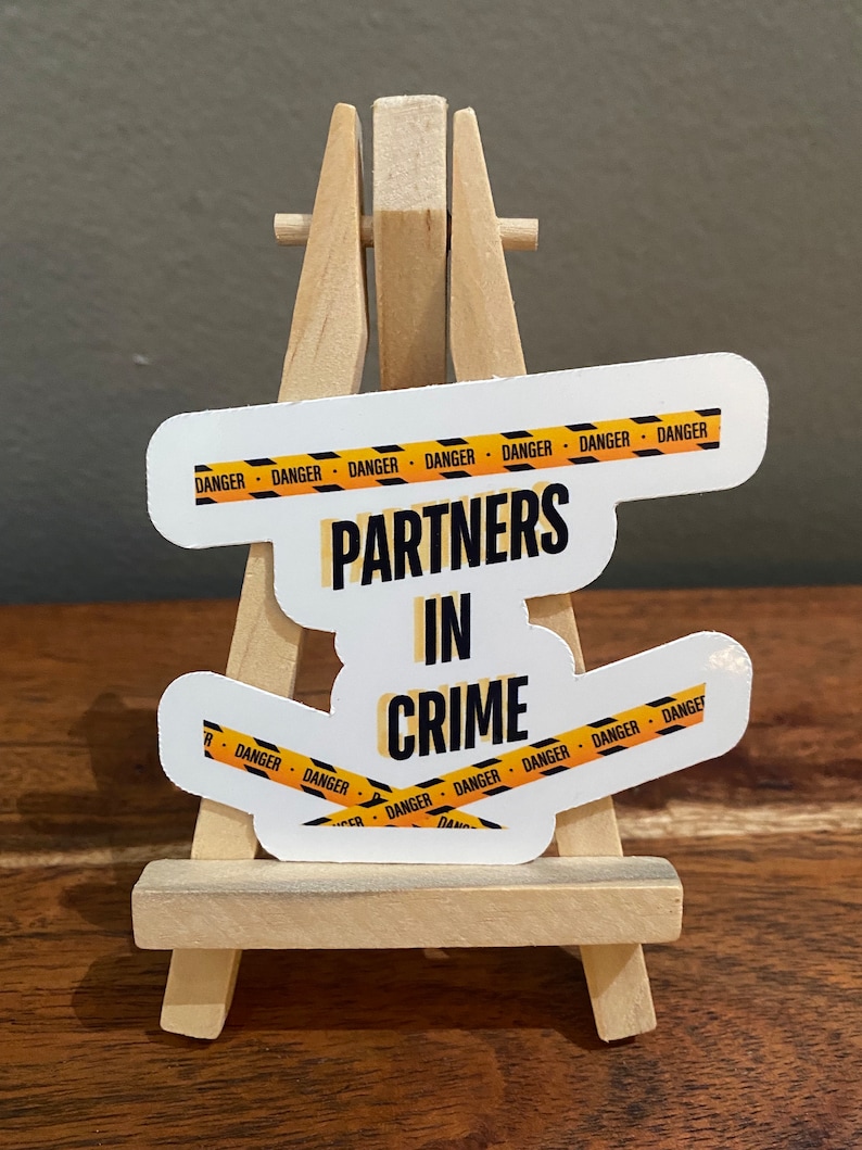 Partners in Crime Crime Scene Stickers Magnets Forensics Gift CSI ...