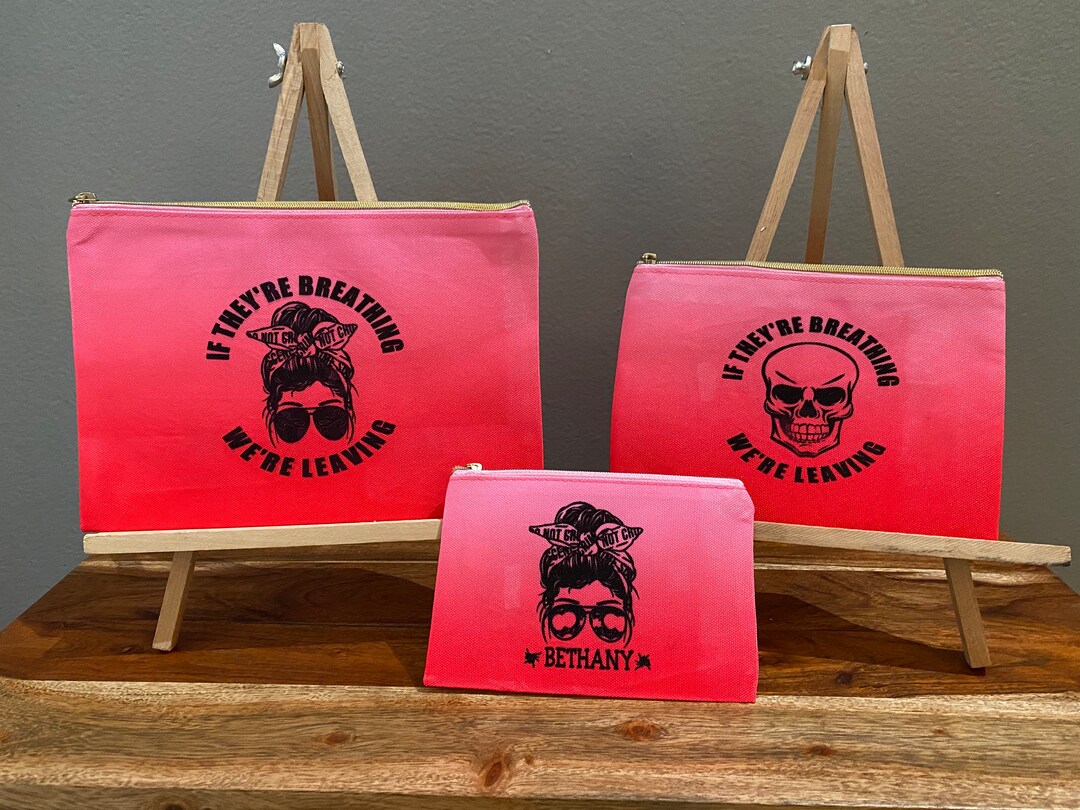 Pink Ombre Crime Scene Zippered Pouches Bag Forensics If They're ...