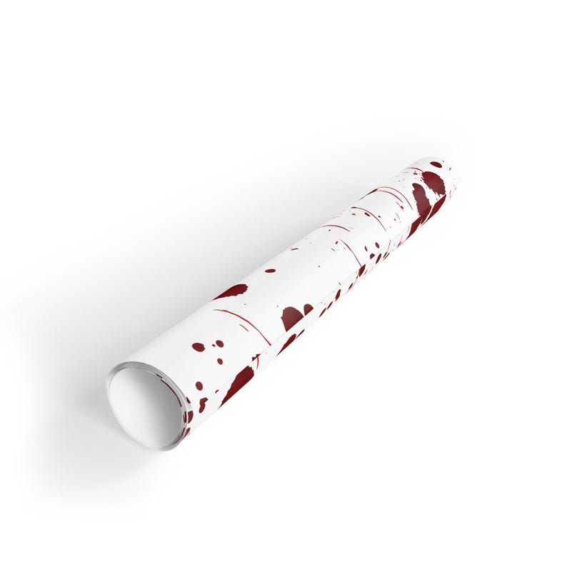 Blood Spatter Blood Splatter Gift Wrapping Paper Rolls, 1pc Crime Scene ...
