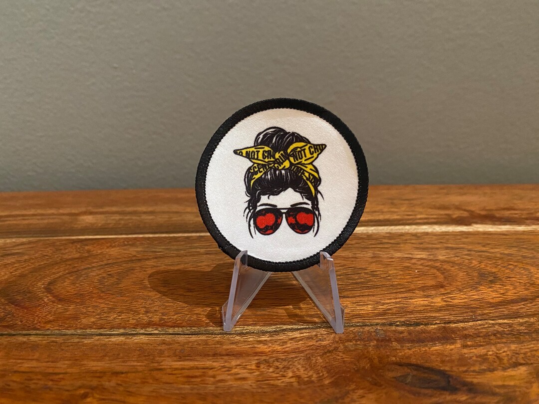 Personalized Crime Scene Mess Bun Iron on or Velcro Patch Forensics ...