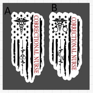Correctional Nurse Flag RN Iron on or Velcro Patch Forensics Gifts - Etsy