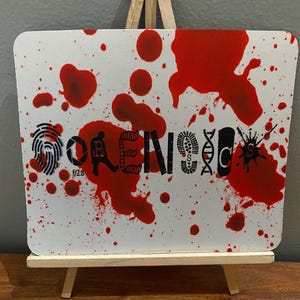 Customized Crime Scene Bloody Forensics Mousepad Gift Computer Desk ...