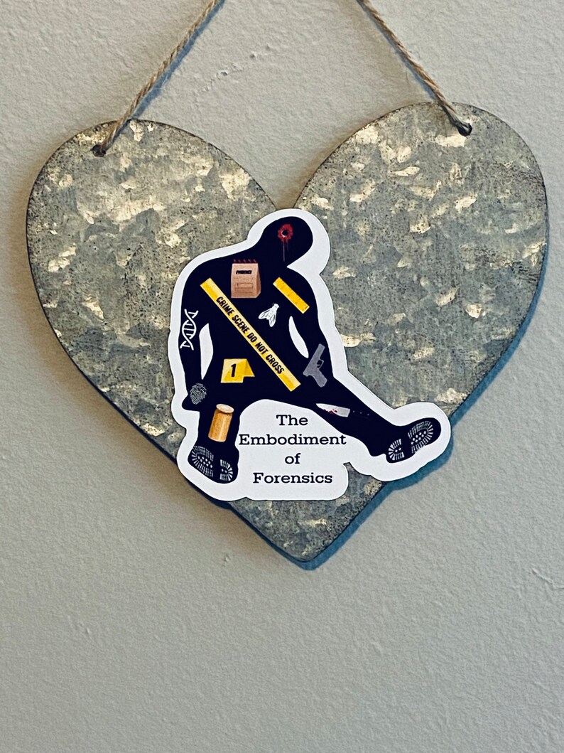 The Embodiment of Forensics Crime Scene Dead Body Outline Stickers ...