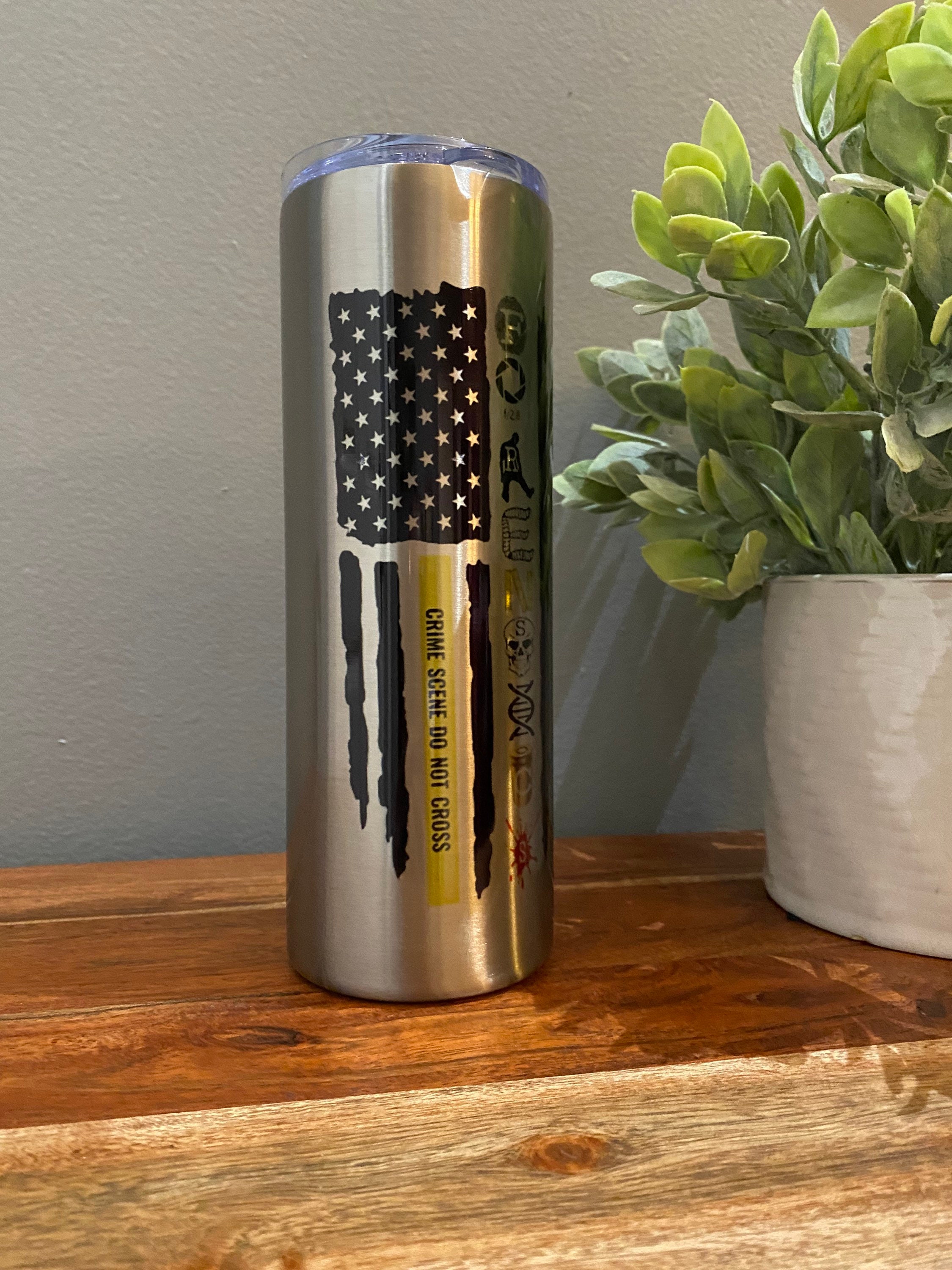 Forensic Flag Tumbler Coaster Crime Scene Forensics CSI Gift - Etsy