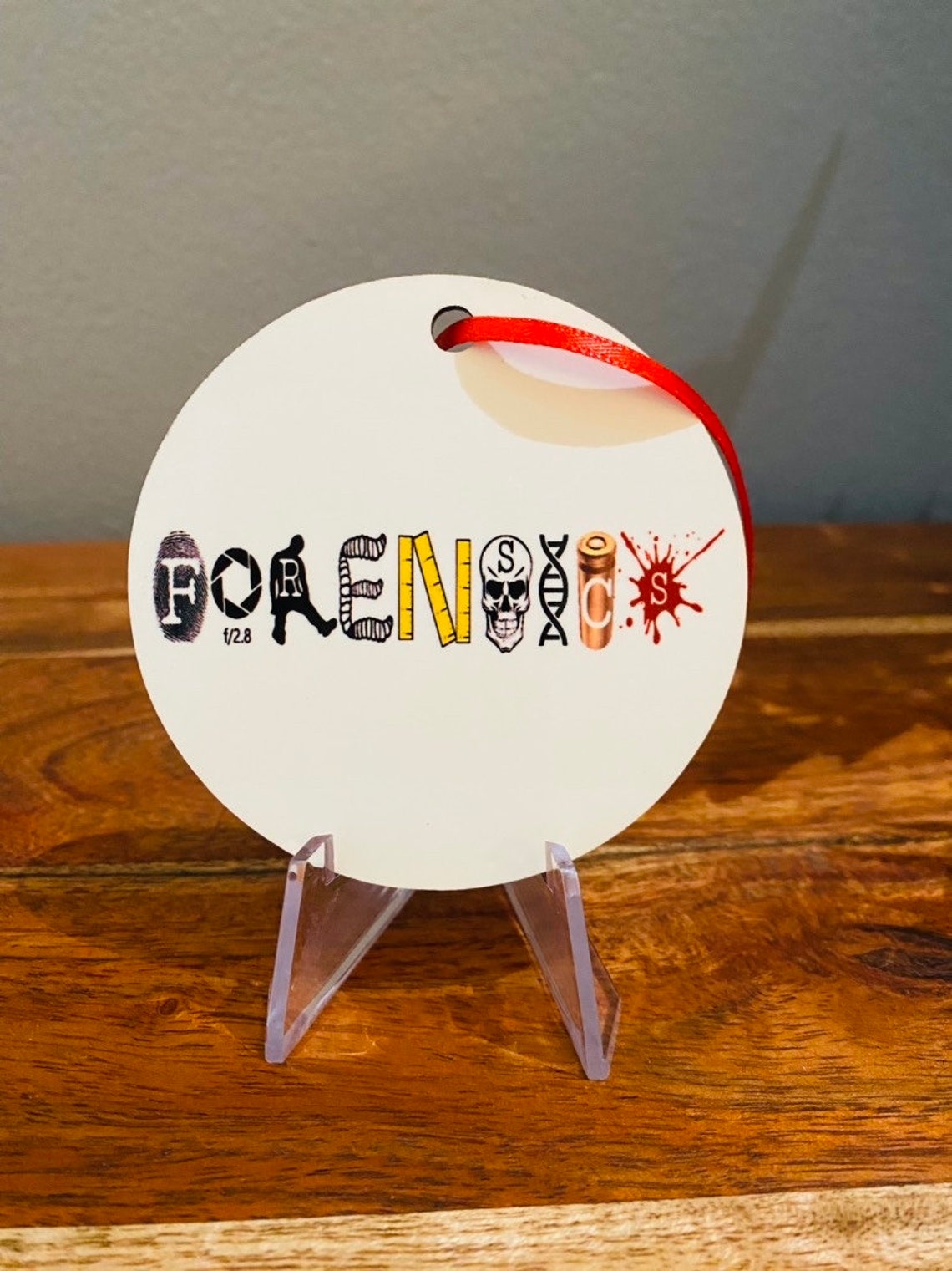 Crime Scene Forensic Flag Christmas Tree Ornament Holiday Season Gift ...