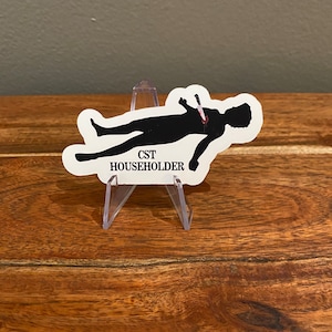Personalized Crime Scene Dead Body Outline Stickers Forensics Gift CSI ...