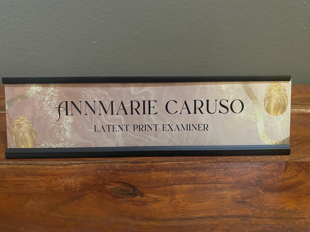 Crime Scene Desk Name Plates on Stand Desk Accessories Forensics Unique ...