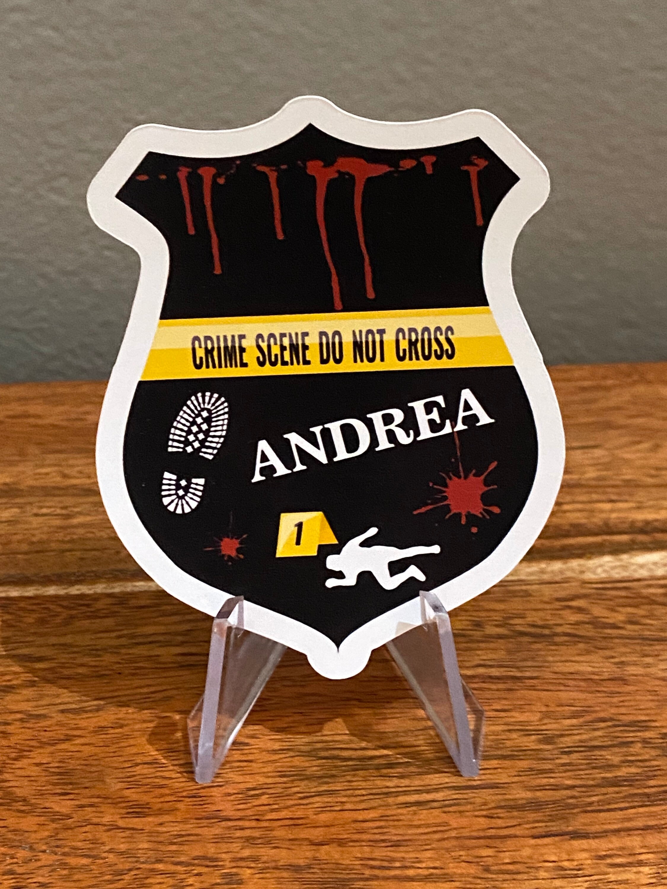 Personalized Crime Scene Shield Stickers Forensics Gift CSI - Etsy