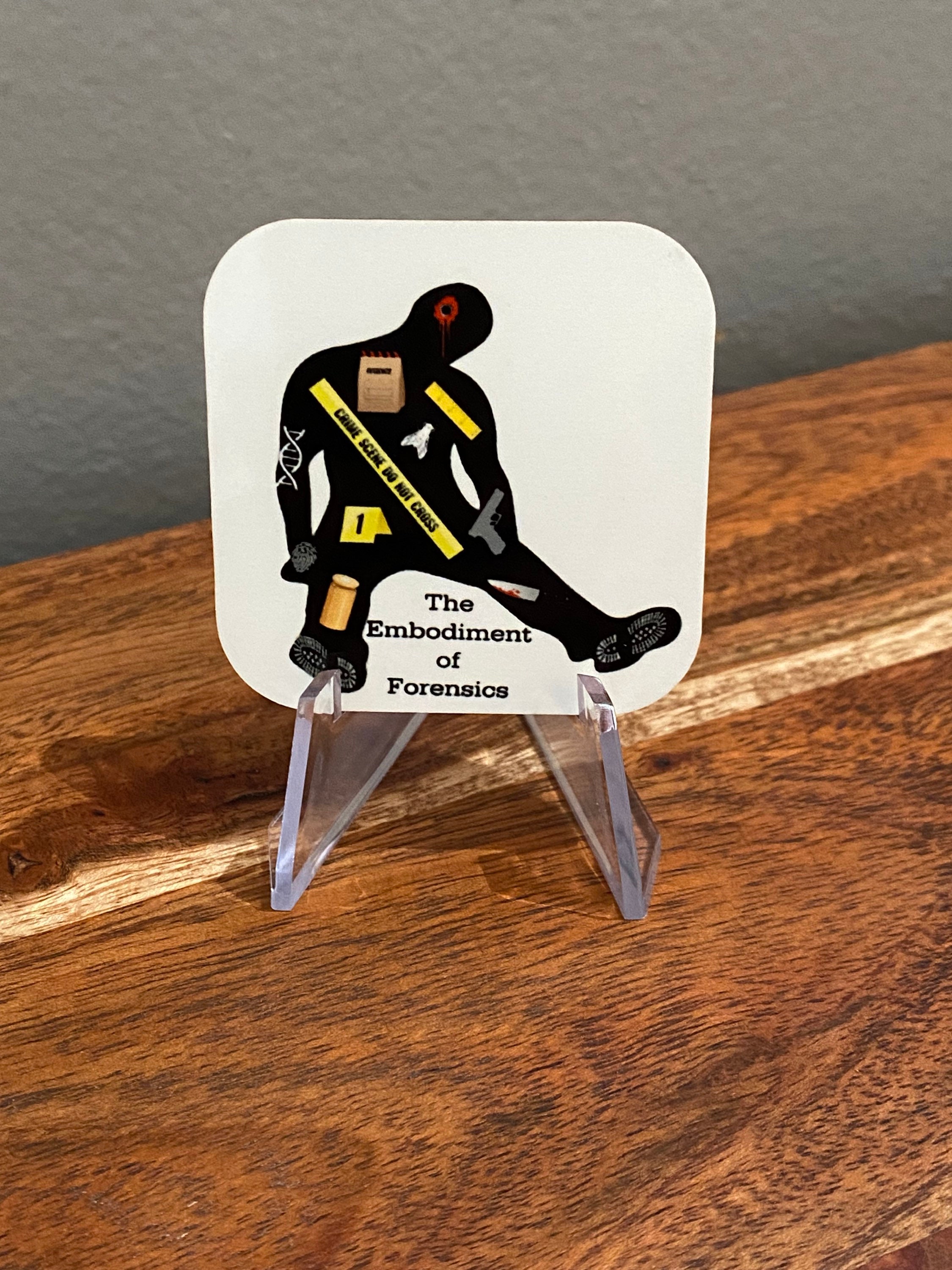 Personalized Crime Scene Shield Stickers Forensics Gift CSI - Etsy