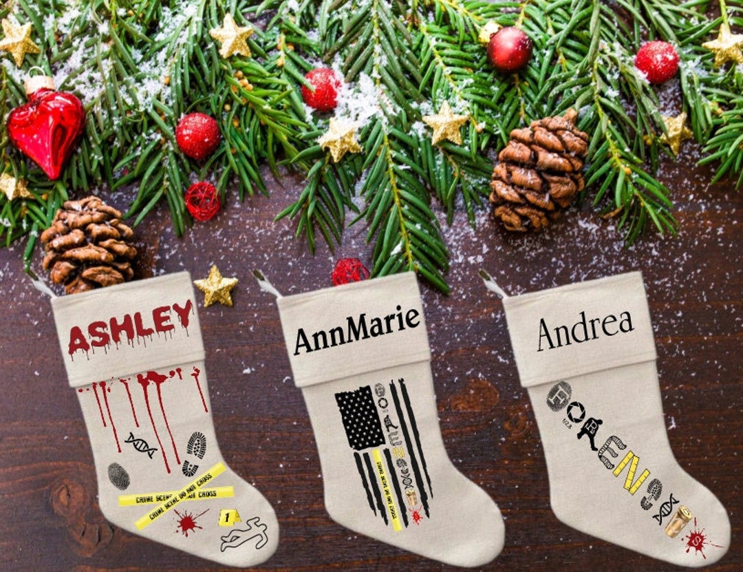 Crime Scene Christmas Stockings Forensics CSI Anatomy Messy Bun ...