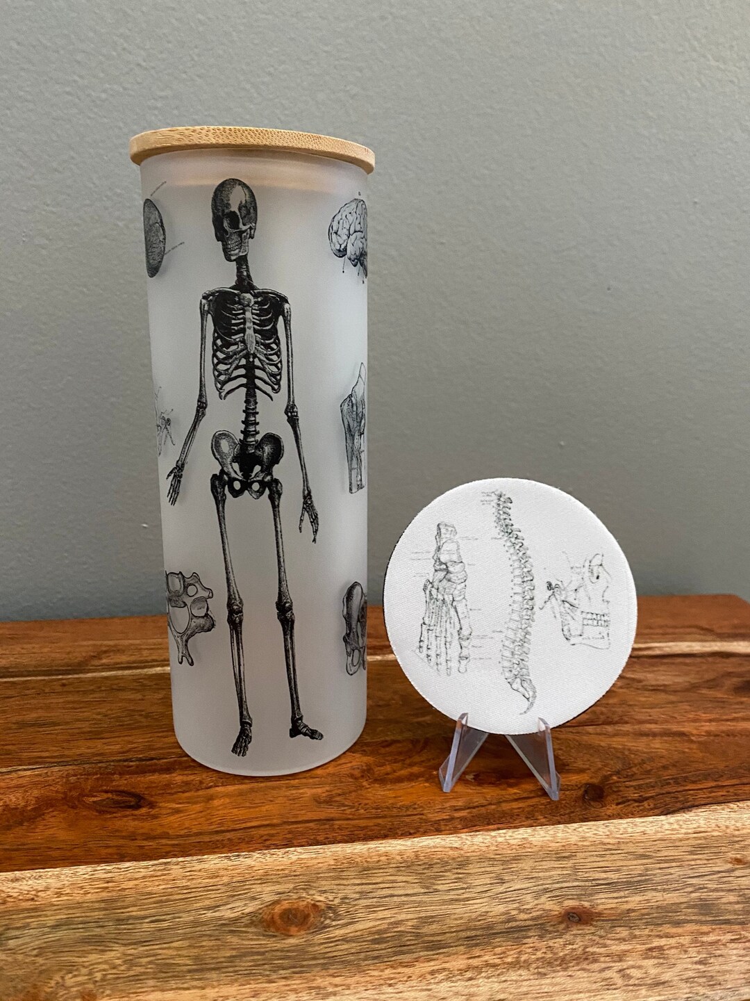 Anatomy Body Parts Skeleton Brain Spine Eye Hip Lungs Tumbler Cup Gift ...