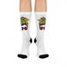 Print on Demand Crime Scene Messy Bun Cushioned Crew Socks Forensics ...