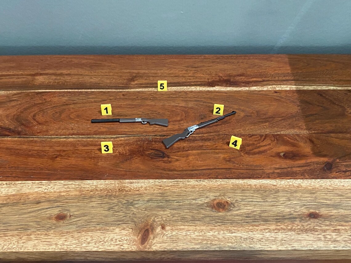 Miniature Yellow Evidence Placards 3D Forensics True Crime - Etsy
