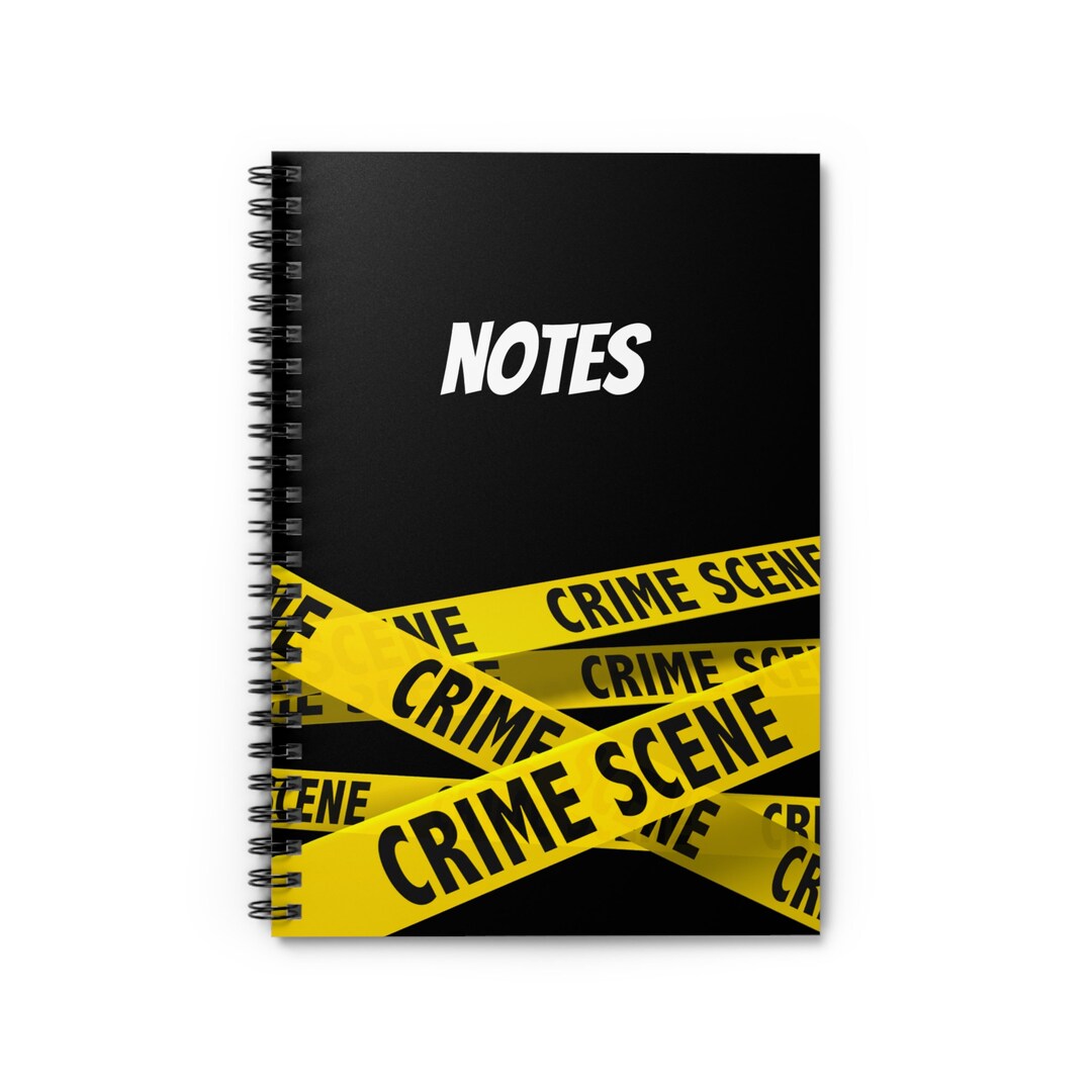 Print on Demand Crime Scene Tape Spiral Notebook - Ruled Line Forensics ...