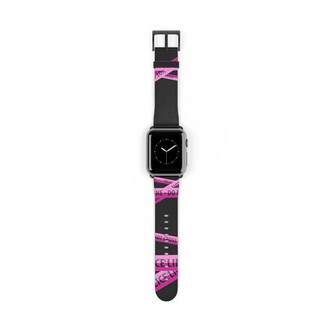 Print on Demand Pink Crime Scene Tape Watch Band Forensics CSI Gift - Etsy