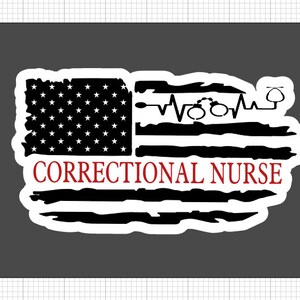 Correctional Nurse Flag RN Iron on or Velcro Patch Forensics Gifts - Etsy