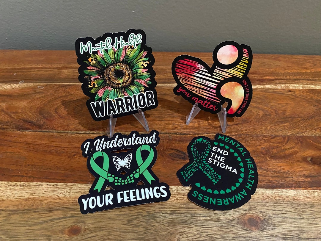Mental Health Awareness Stickers Magnets Forensics CSI Gift Green ...
