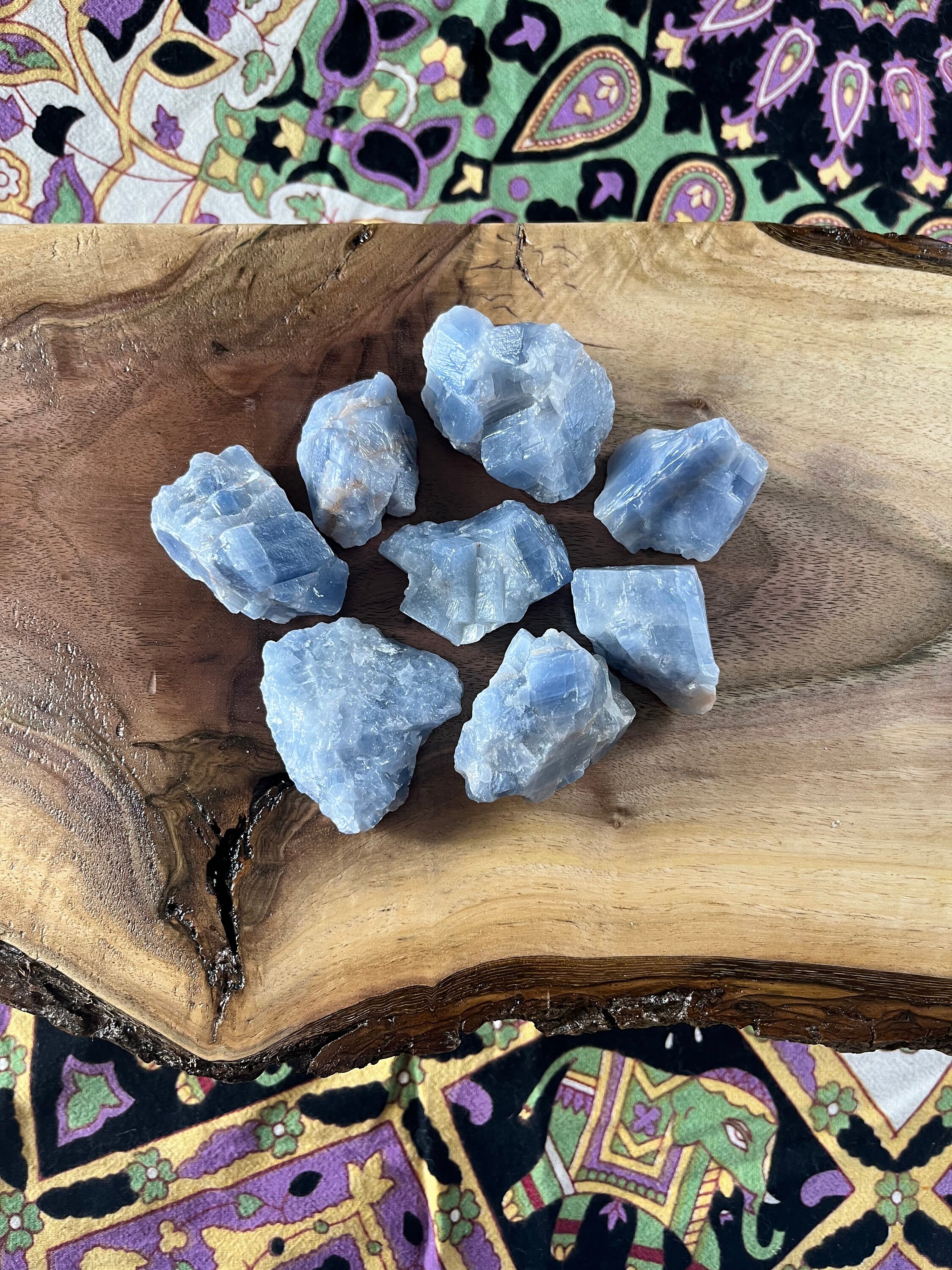 Blue Calcite Raw Natural Rough Healing Crystal Stone - Etsy
