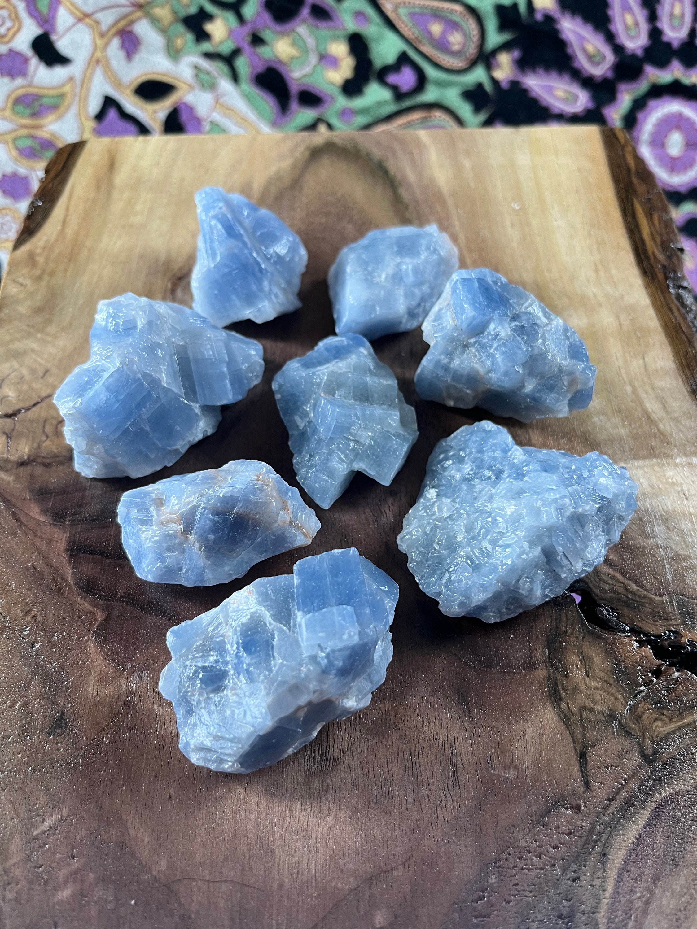 Blue Calcite Raw Natural Rough Healing Crystal Stone - Etsy