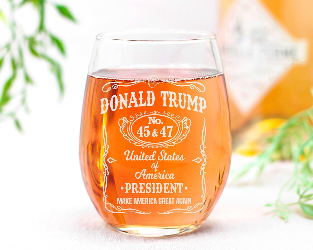Donald Trump Presidency Design Laser Engraved Wine Glass, MAGA, Right ...