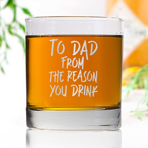 Like Father Like Daughter Whiskey Glass Funny Gift for Dad - Etsy