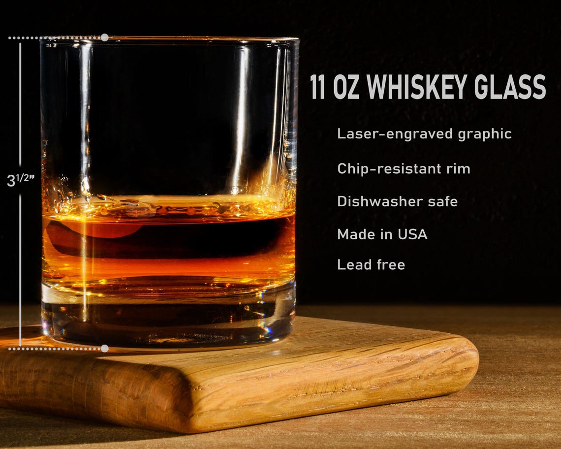 Daddy the Man the Myth the Legend Laser Engraved Whiskey Glass, Great ...