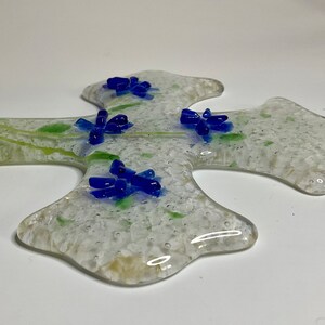 Fused Glass Large Wall Cross - Etsy
