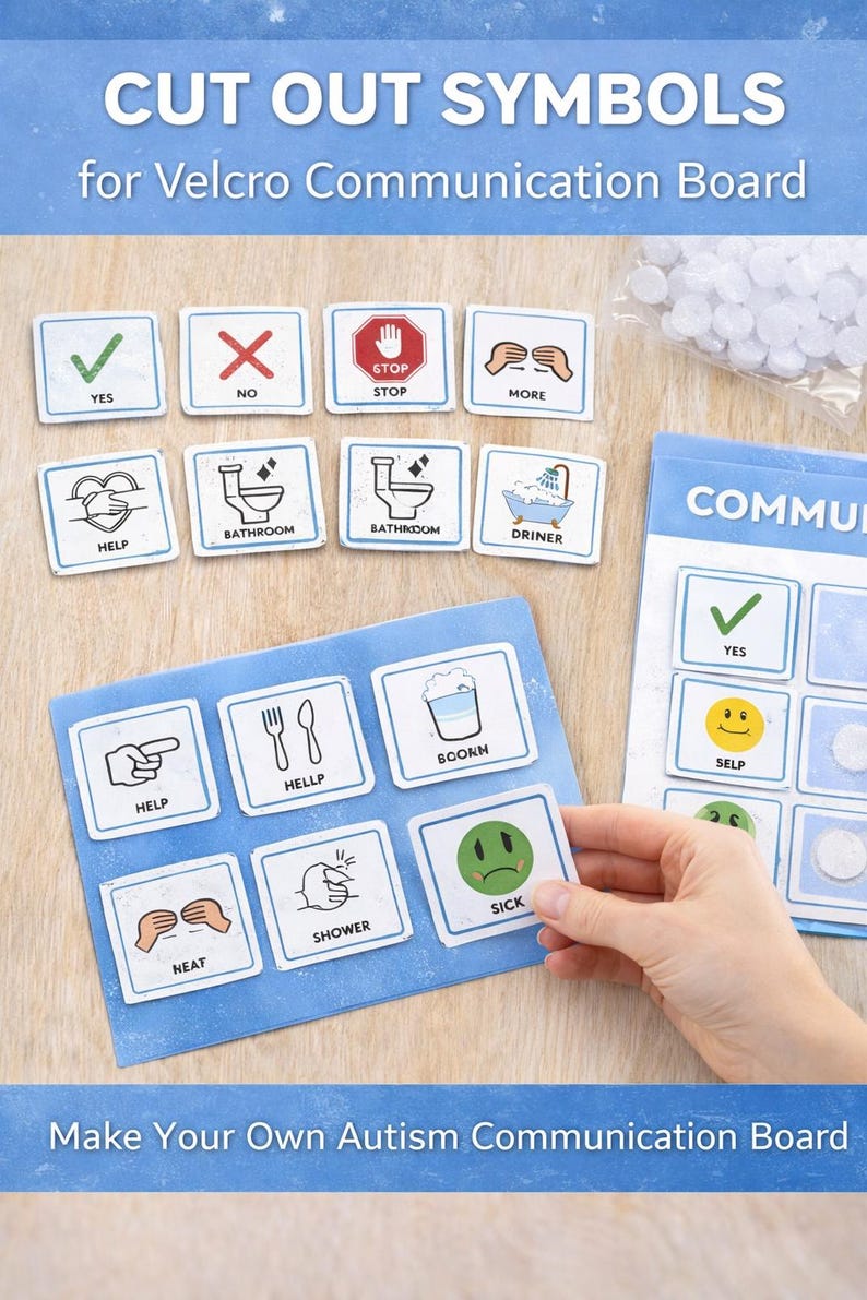 Autism Communication Board Printable | AAC Visual Support | Speech ...