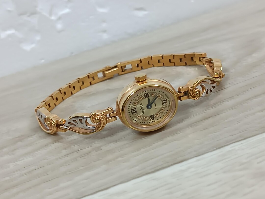 New Chaika Watch. Chaika Gold Watch. Ladies Clock. Vintage Watch. Retro ...