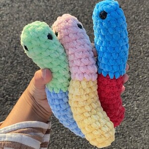 Crochet Gummy Worm Pattern - Etsy
