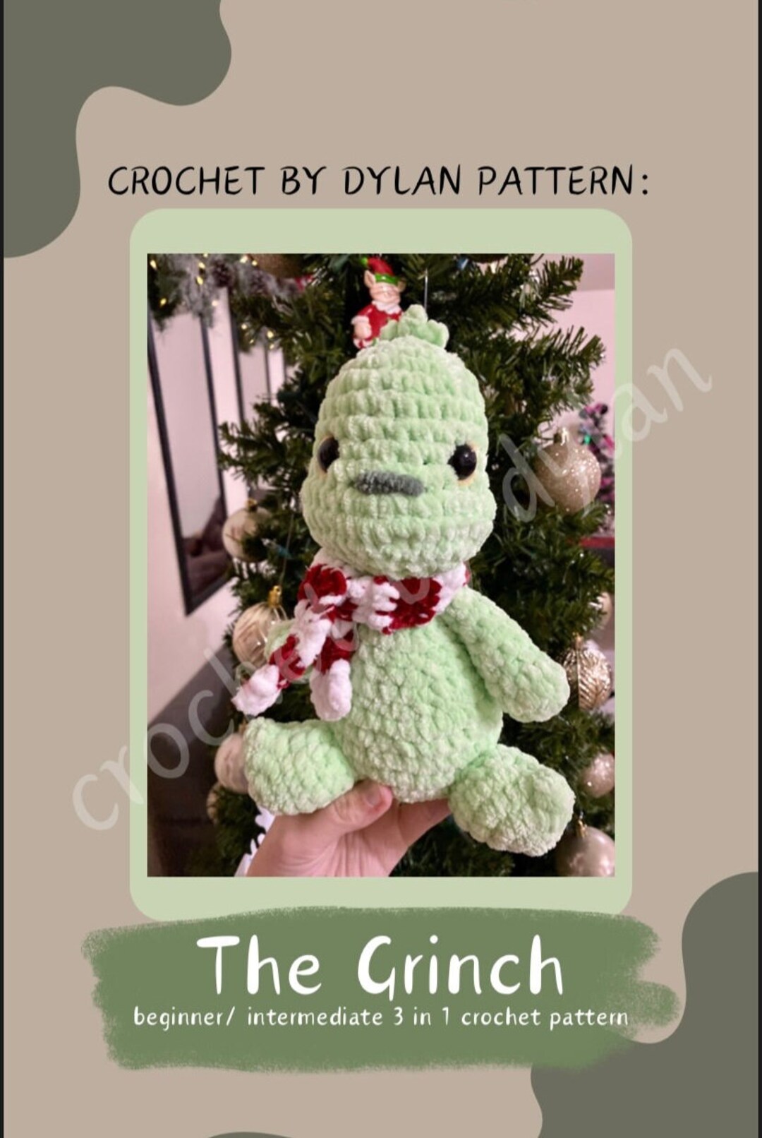 Crochet Green Guy Pattern - Etsy