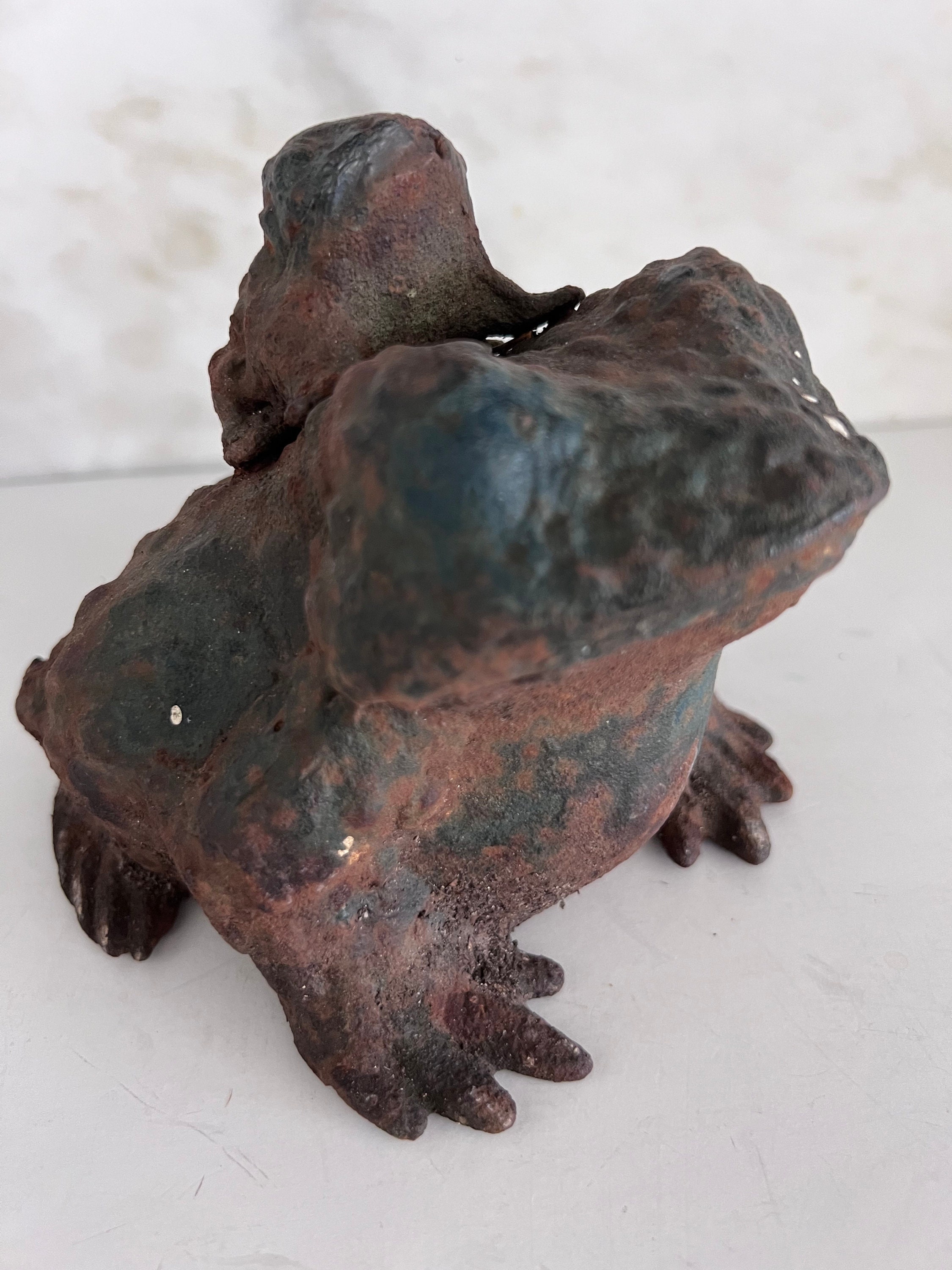 Vintage Cast Iron Frog With a Baby Frog on Its Back, Made in Japan - Etsy